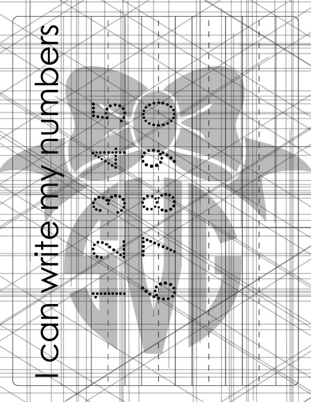 Dashed Numbers Dry Erase Writing Practice Tracing Board | Etsy