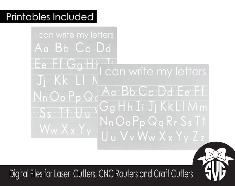 Dry Erase Writing Practice Tracing Board Collection Digital - Etsy