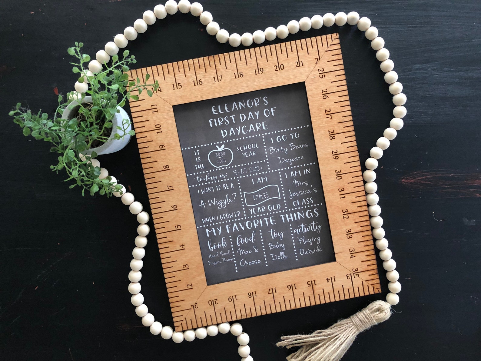 Ruler Frame Back to School Fill in the Blank Sign - Etsy