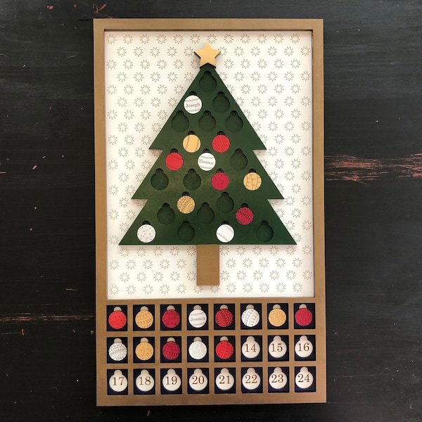Laser Cut Advent Calendar - Etsy New Zealand