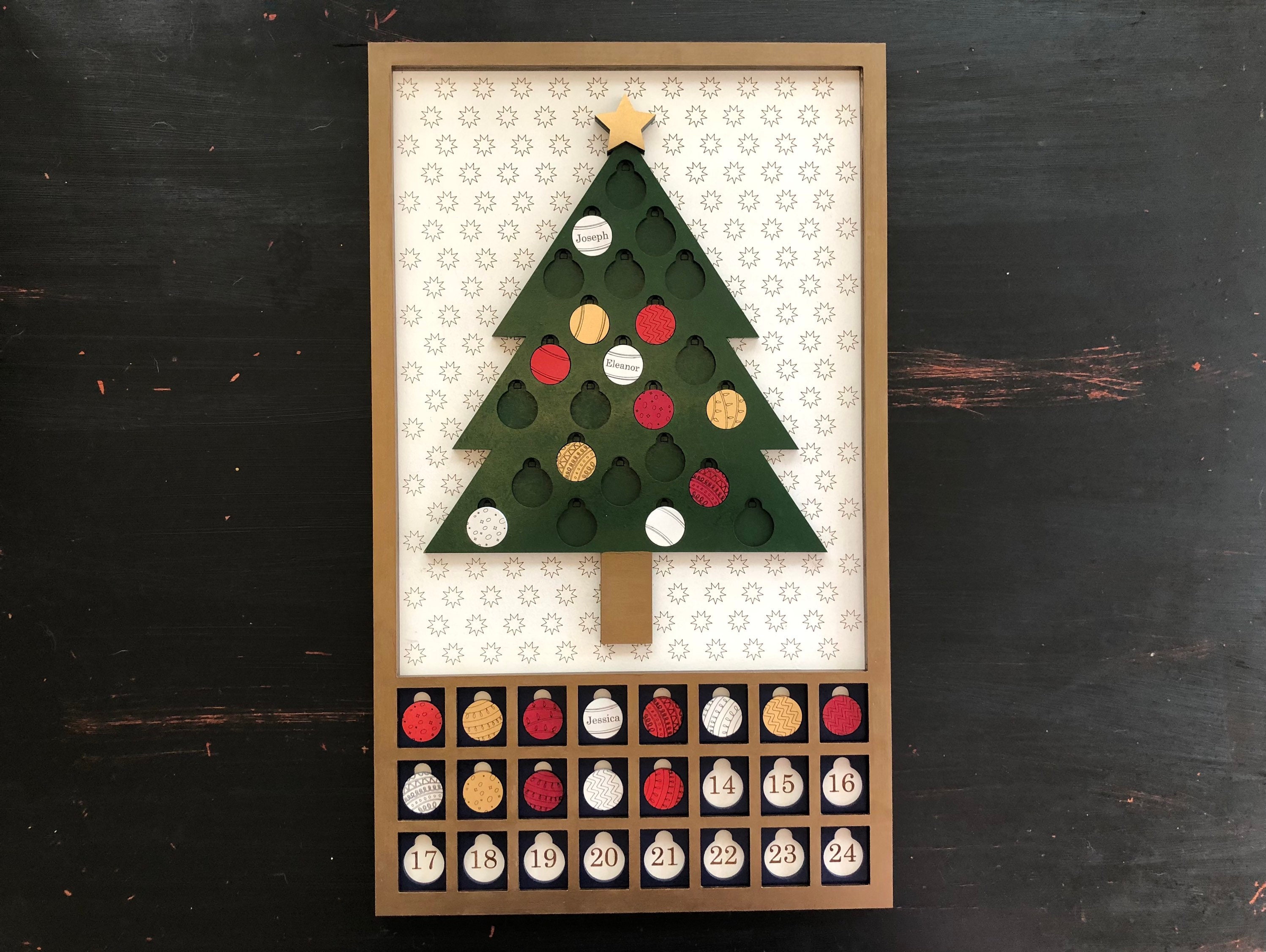Christmas Tree Advent Calendar Christmas Decor Farmhouse - Etsy