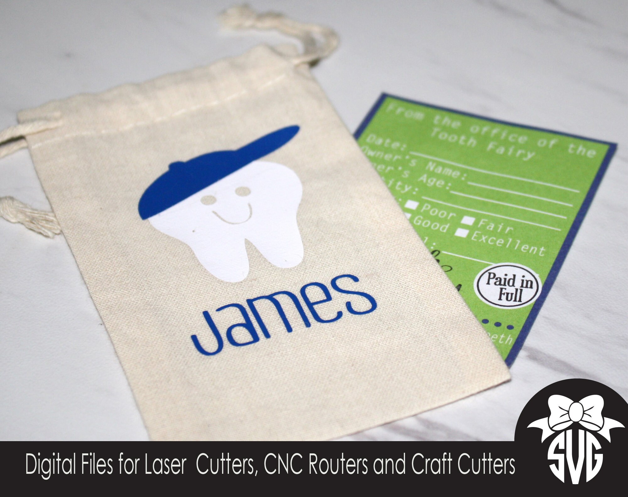 Tooth Fairy Bag Boy and Girl Tooth With Printable Receipt | Etsy