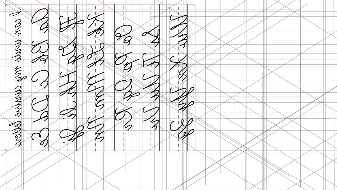 Cursive Letters Dry Erase Writing Practice Tracing Board - Etsy