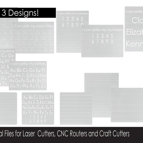 Dry Erase Alphabet Practice Tracing Board Digital Cut File - Etsy