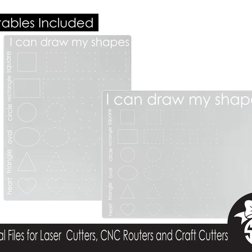 Dry Erase Alphabet Practice Tracing Board Digital Cut File - Etsy