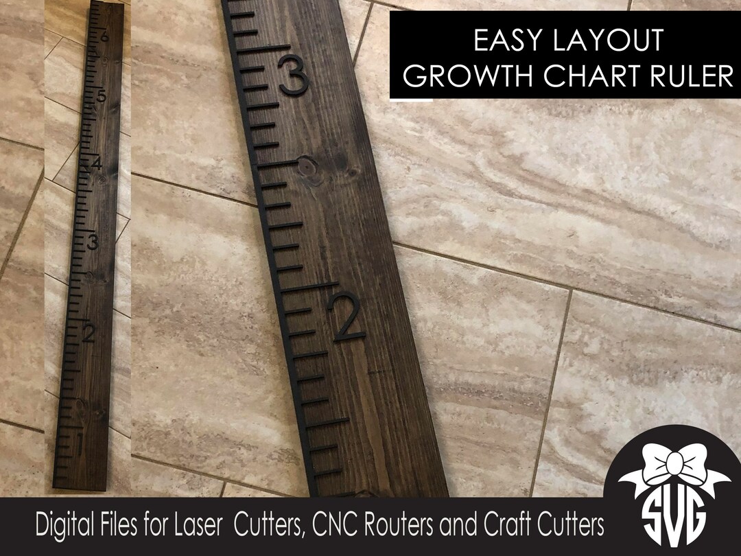 Wall Ruler | 6 Foot Growth Chart | Easy Use | Farmhouse Digital Cut ...
