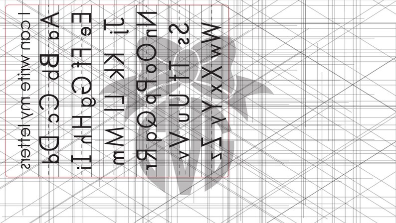 Dry Erase Alphabet Practice Tracing Board Digital Cut File | Etsy