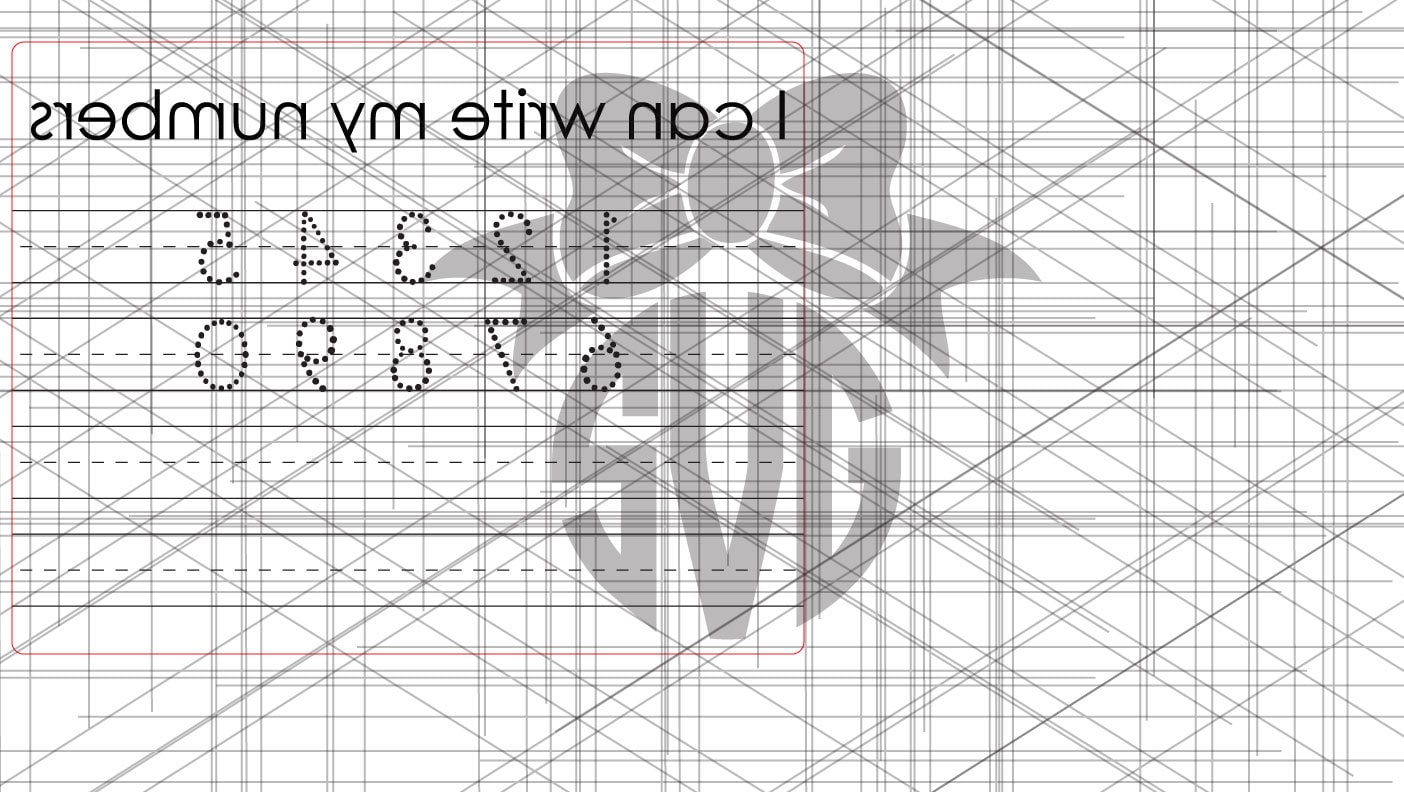 Dashed Numbers Dry Erase Writing Practice Tracing Board | Etsy