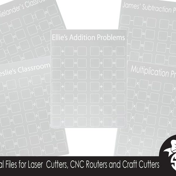 Laser Cut Math - Etsy