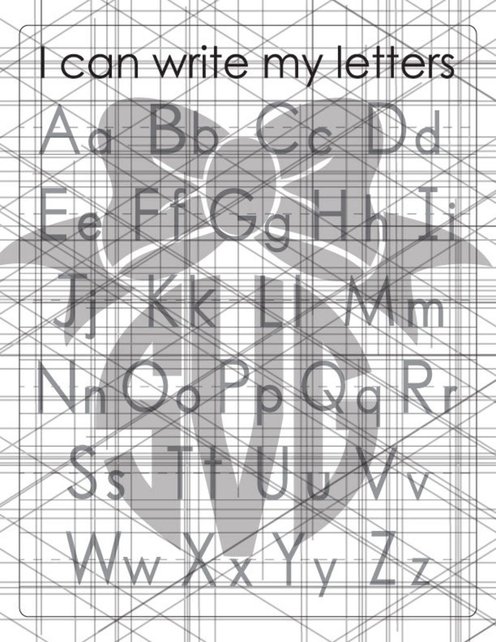 Dry Erase Alphabet Practice Tracing Board Digital Cut File | Etsy