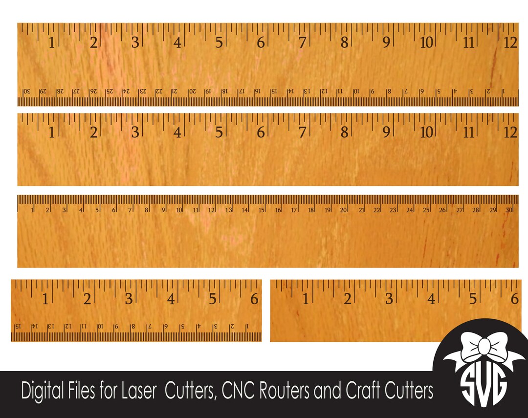 Ruler SVG | Inches and Centimeters | 7 Blank Styles | Digital Cut File ...