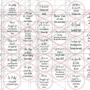 Christmas Activity Tokens Winter Farmhouse Decor Advent - Etsy