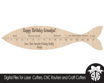 Fish Ruler Svg - Etsy
