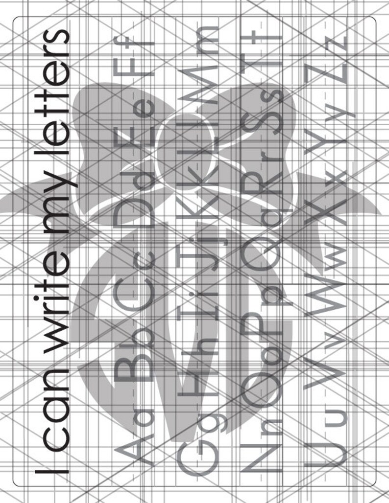 Dry Erase Alphabet Practice Tracing Board Digital Cut File | Etsy