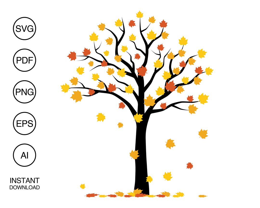 Autumn Tree SVG - Etsy