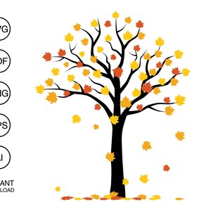 Autumn Tree SVG - Etsy