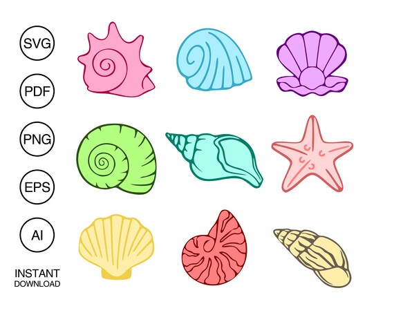 Sea Creatures Bundle SVG - Etsy