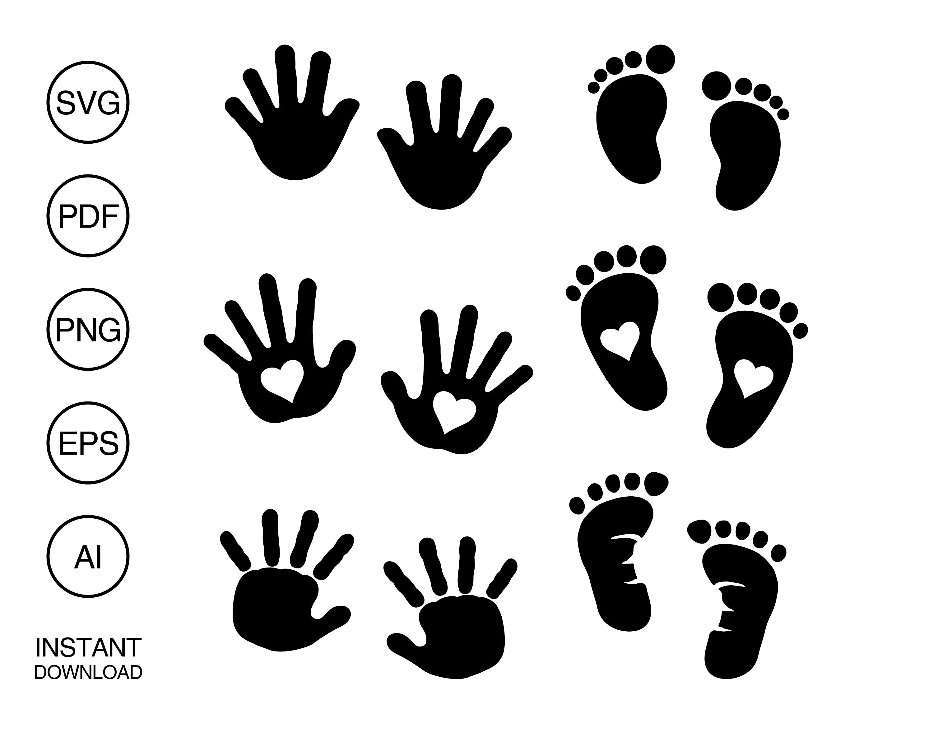 Baby Foot Print SVG - Etsy Australia