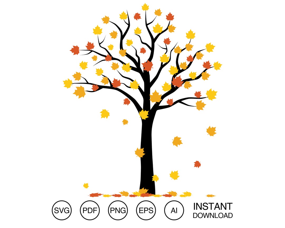 Autumn Tree SVG - Etsy