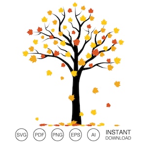 Autumn Tree SVG - Etsy