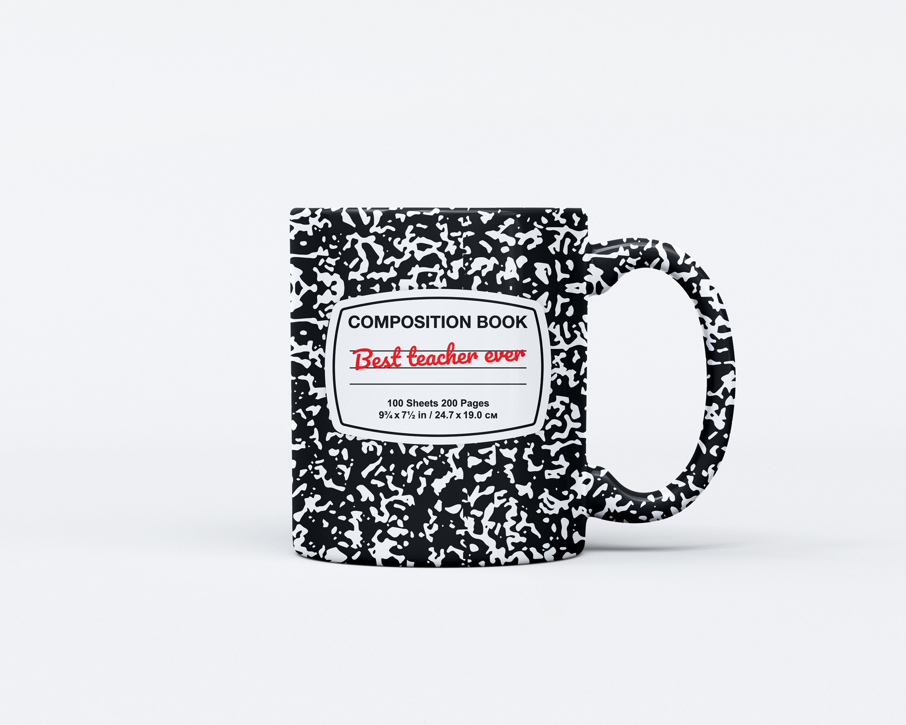 Composition Book SVG / Notebook Label Template - Etsy