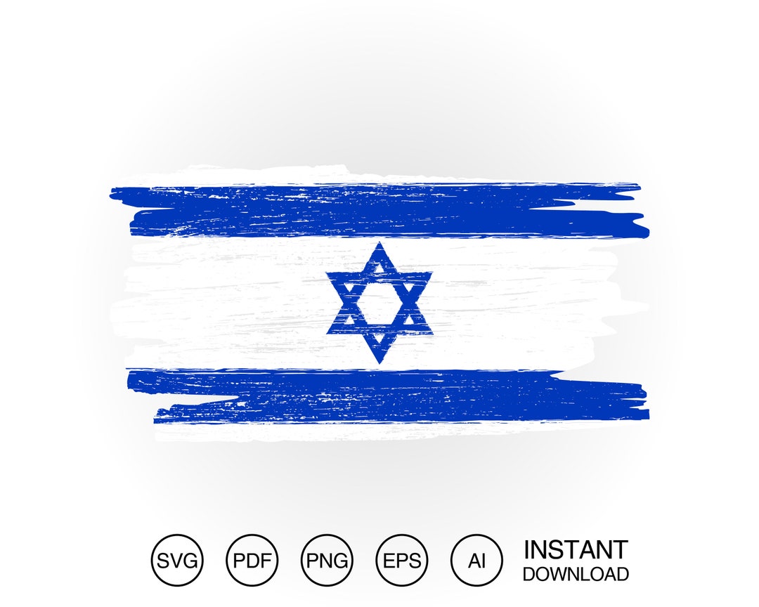 Israel Flag SVG - Etsy