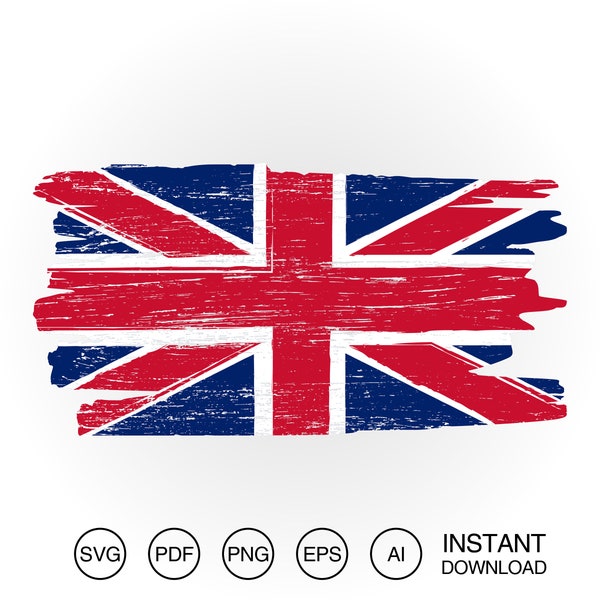 Great Britain Flag Svg - Etsy