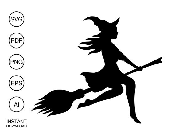 Witch SVG - Etsy