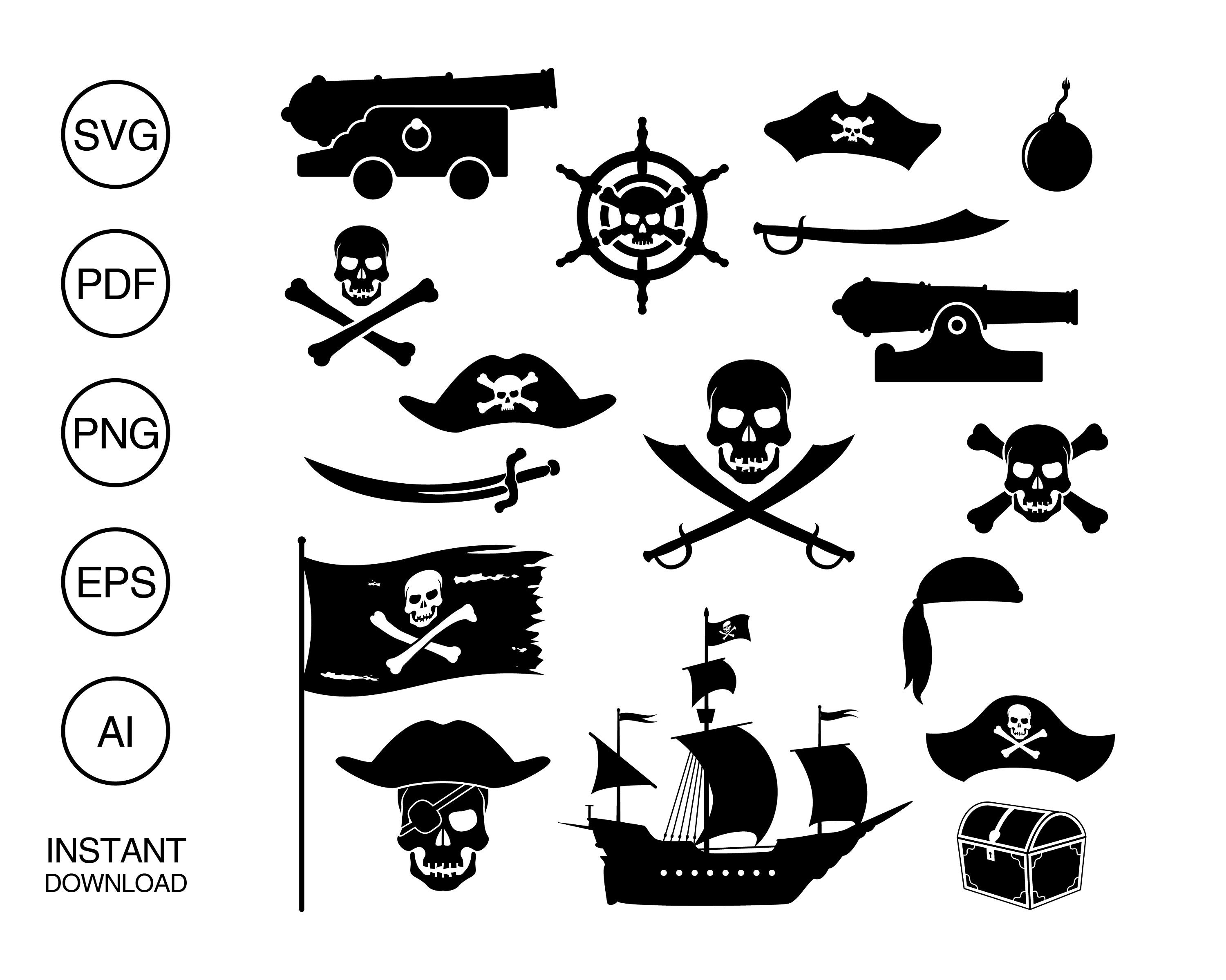 Pirate Bundle SVG - Etsy