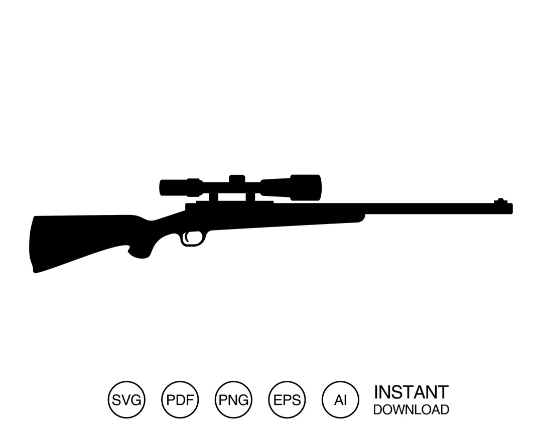 Hunting Rifle SVG - Etsy