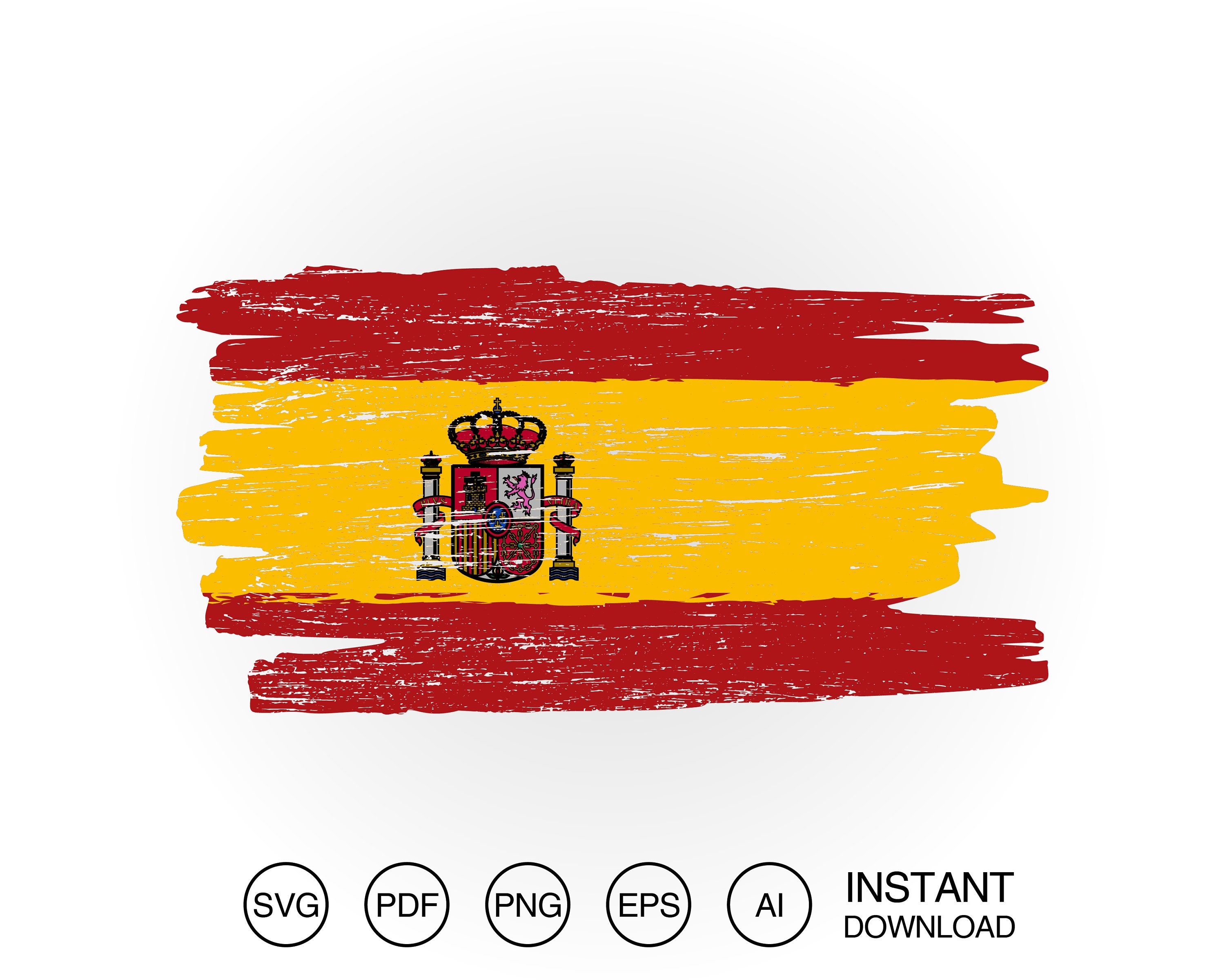 Spain Flag SVG - Etsy