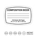 Composition Book SVG / Notebook Label Template - Etsy