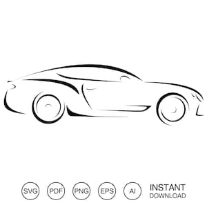 Car Modern SVG - Etsy