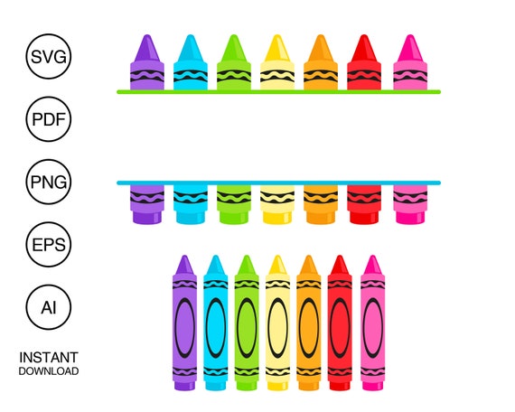Crayon SVG - Etsy