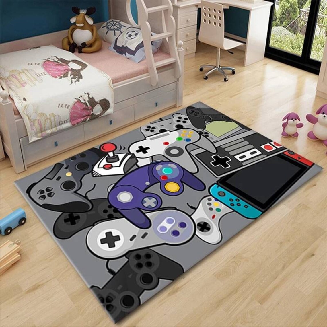 Kids Gaming Rug/ Gamer Rug/ kids Room Mat/ Bedroom child's | Etsy