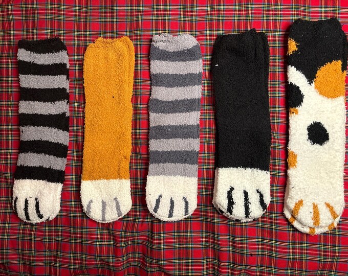 Therian Fluffy Cat Socks - Etsy