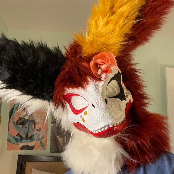 Custom Raptor Mask With Long Ears - Etsy Canada