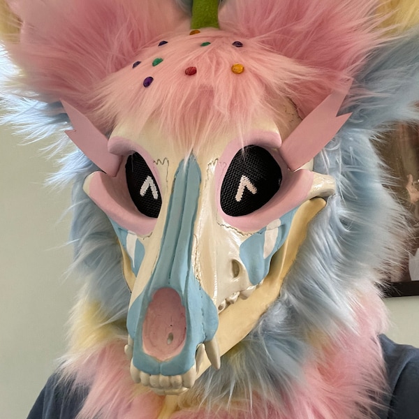 Skull Dog Mask - Etsy