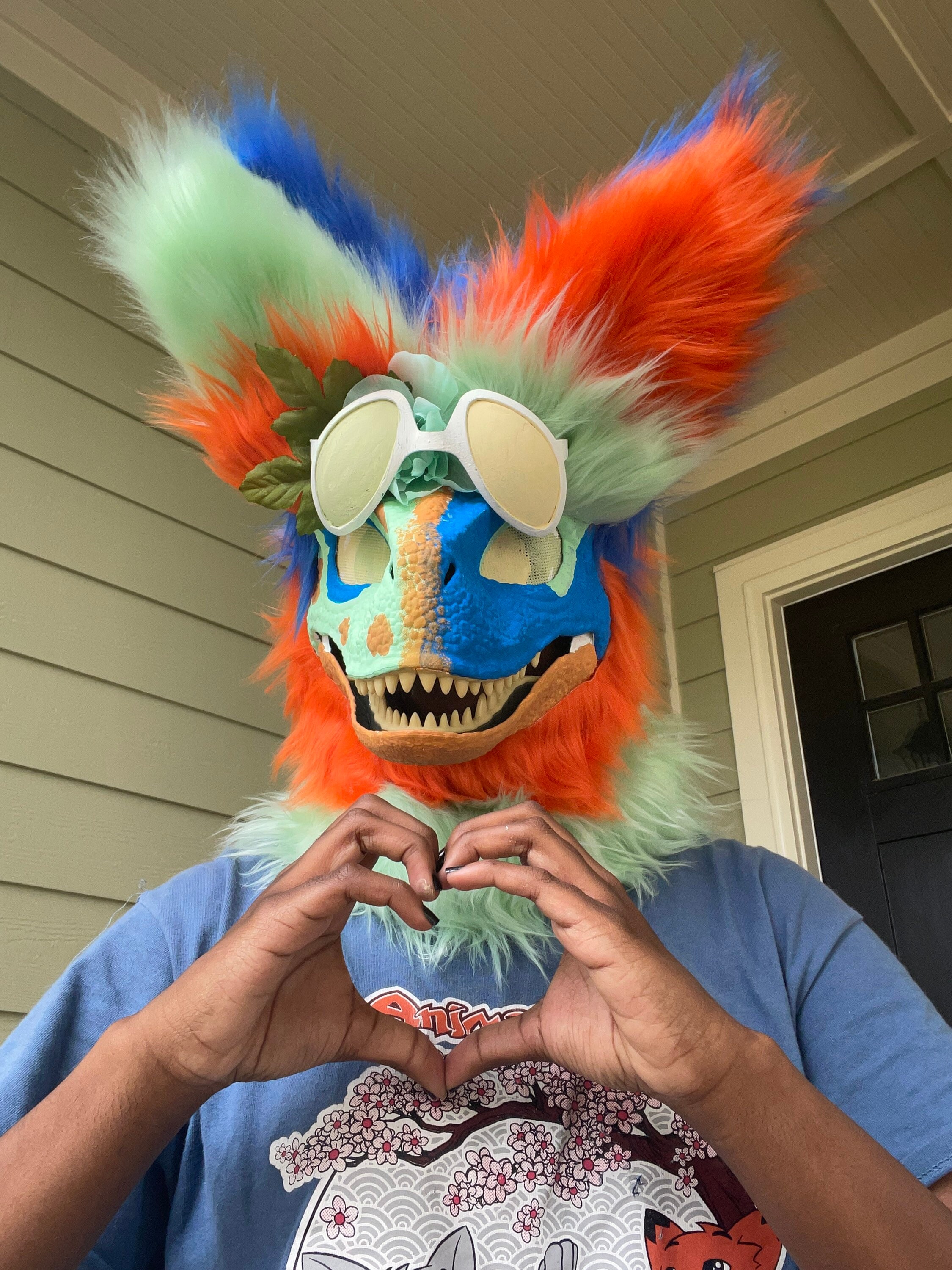 Dino Mask Pre-made Ocean Front HQ Ship Same Day - Etsy Sweden