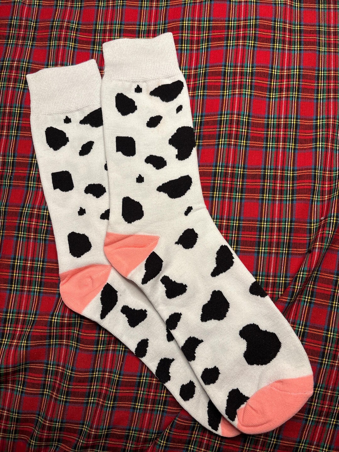 Cow Print Socks - Etsy