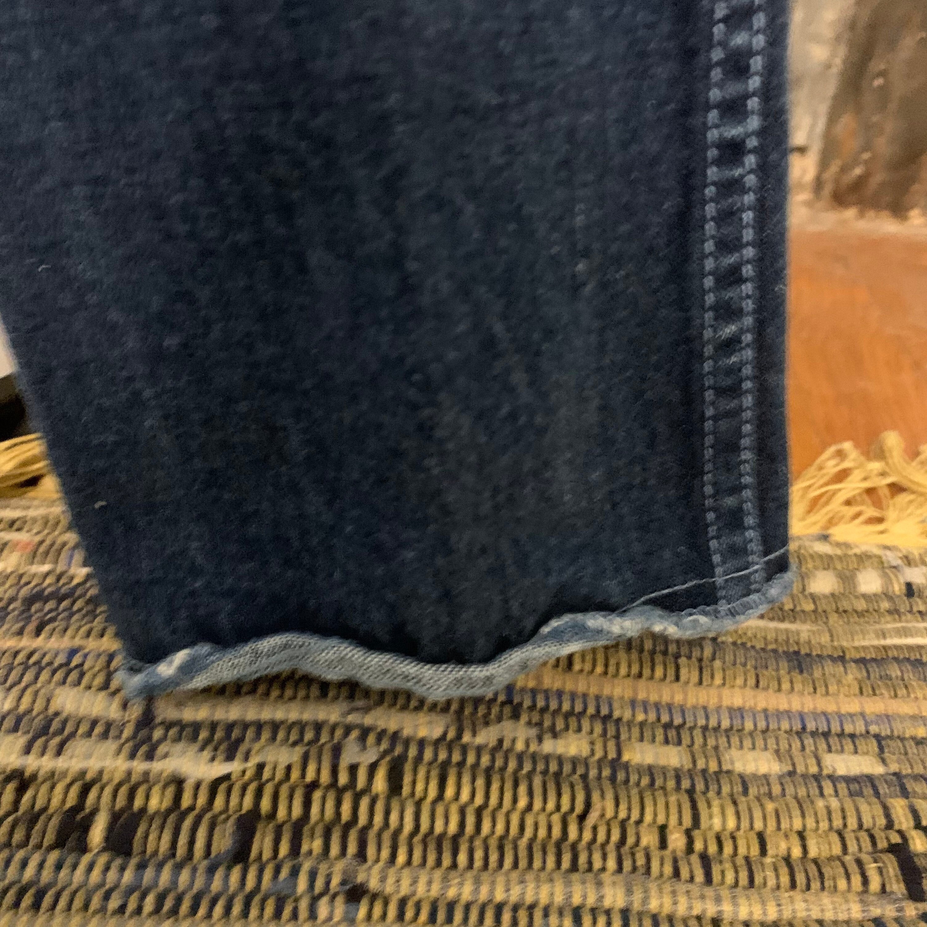 XS XXS 24 Waist Vintage 70s Straight Leg Jeans Blue Medium Wash High ...