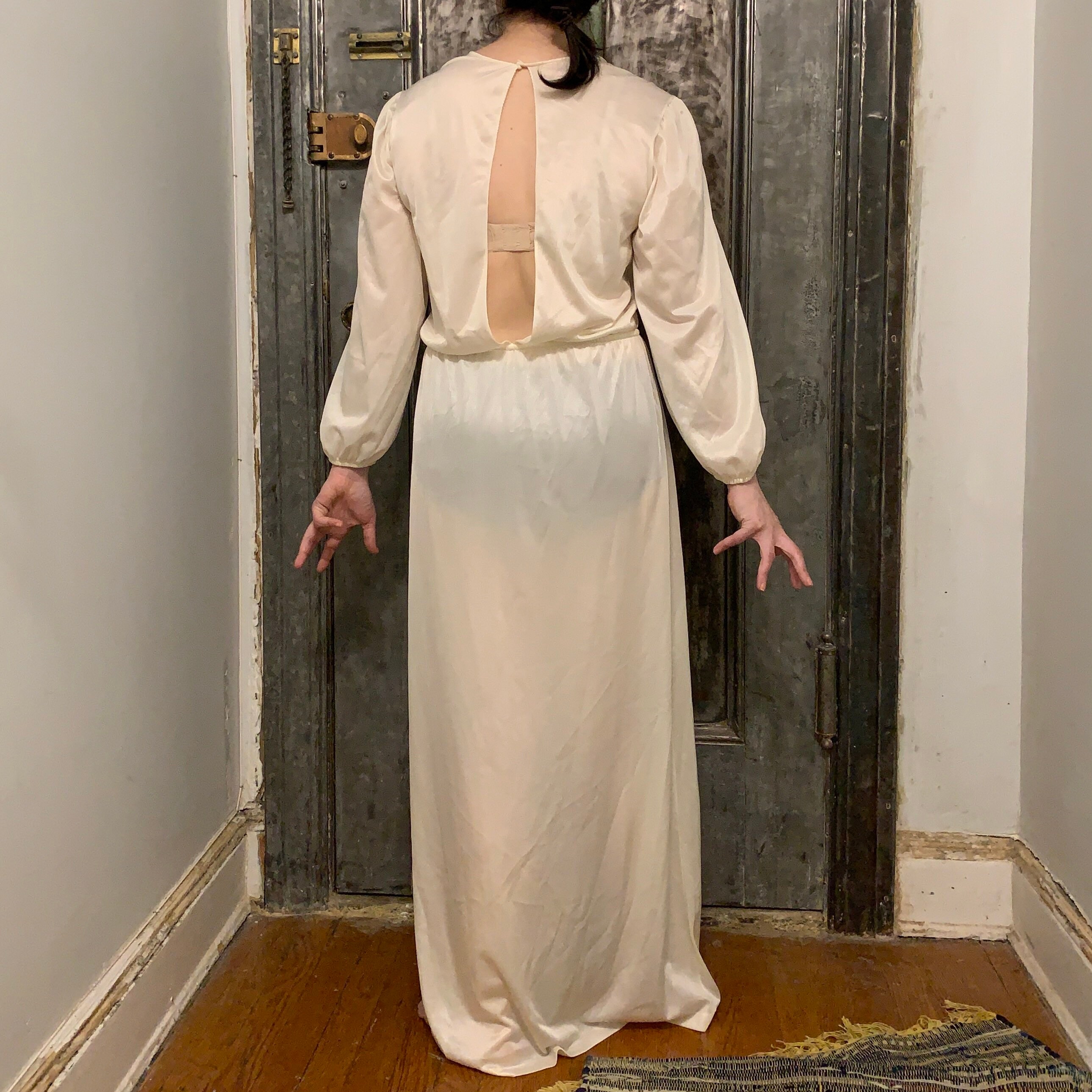 Vintage 70s Sears Nylon Cream Mid Century Mod Retro Brown - Etsy