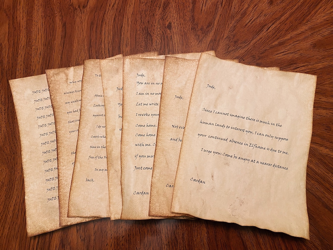 Cardan's Letters to Jude - Etsy