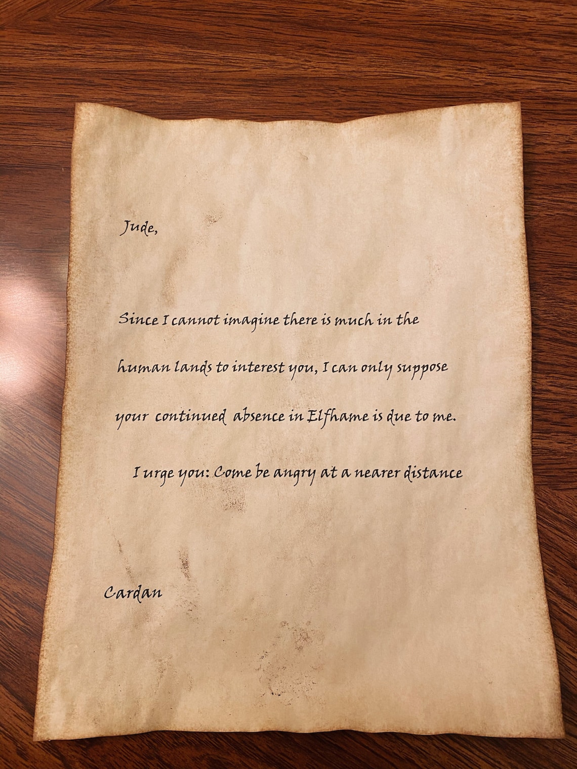 Cartas de Cardan a Jude | Etsy