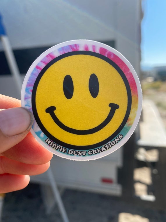 Smiley Face Sticker - Etsy