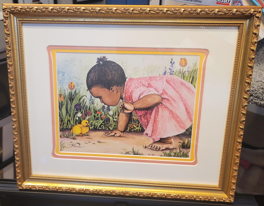 Framed African American Art Print: Curiosity by Consuelo Gamboa - Etsy