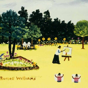 First Art Lesson / Ruth Russell Williams | Framed Black Art Print ...