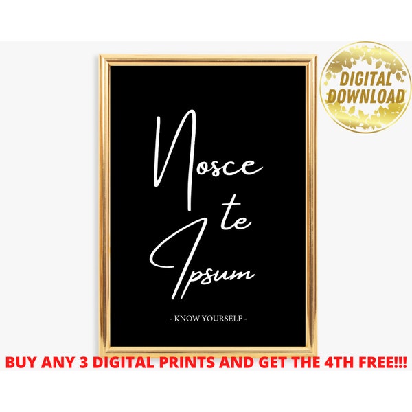 Know Thyself Latin - Etsy