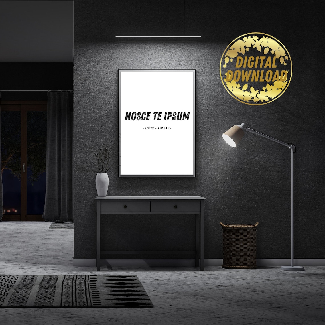 Nosce Te Ipsum Know Yourself DIGITAL DOWNLOAD Latin - Etsy