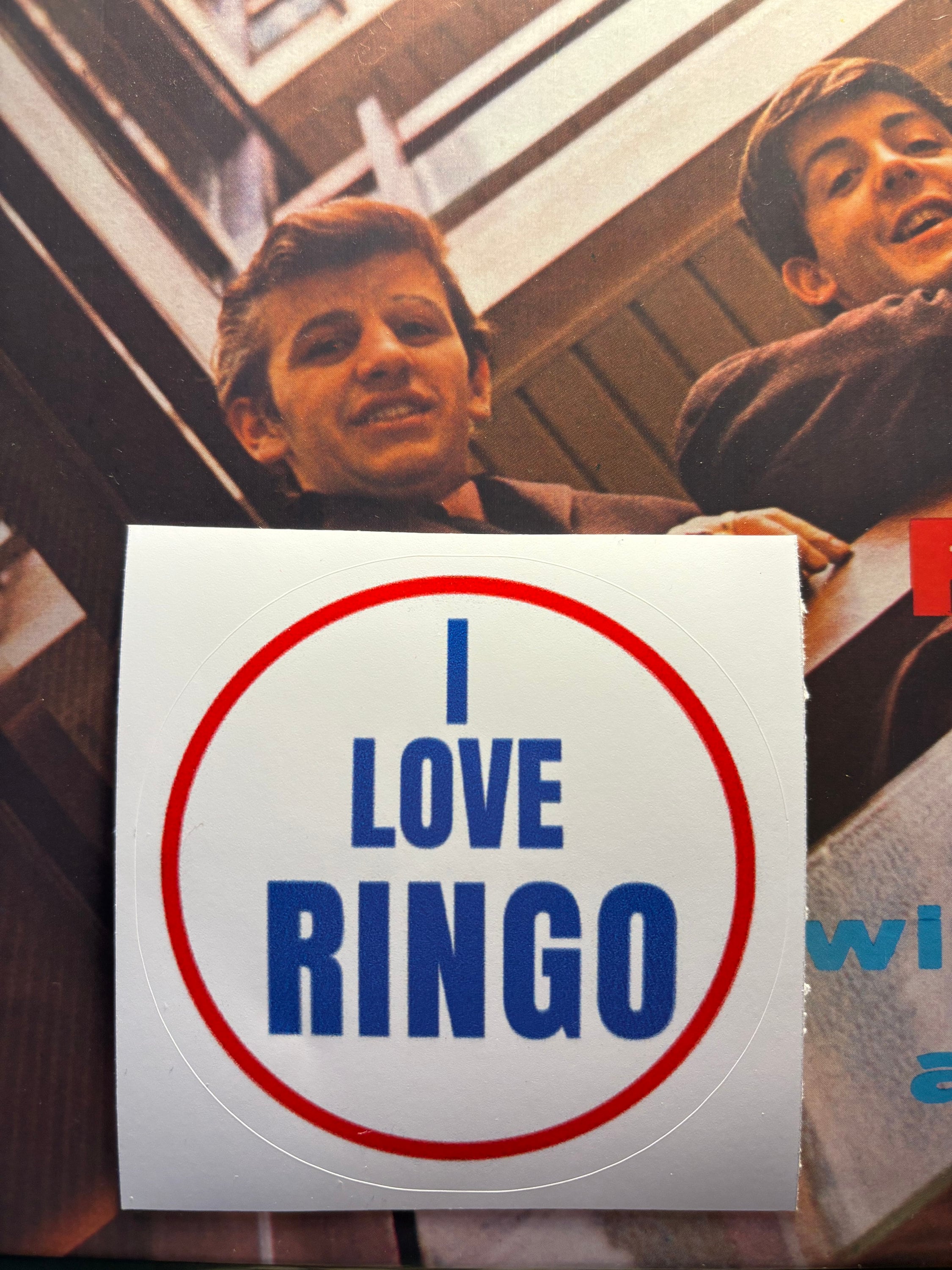 I Love the Beatles Stickers Paul John George Ringo - Etsy